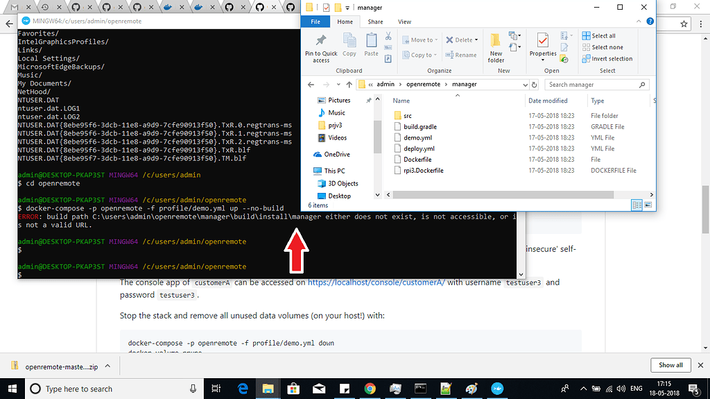 Error while installing Open remote v 3.0 - Manager UI - OpenRemote